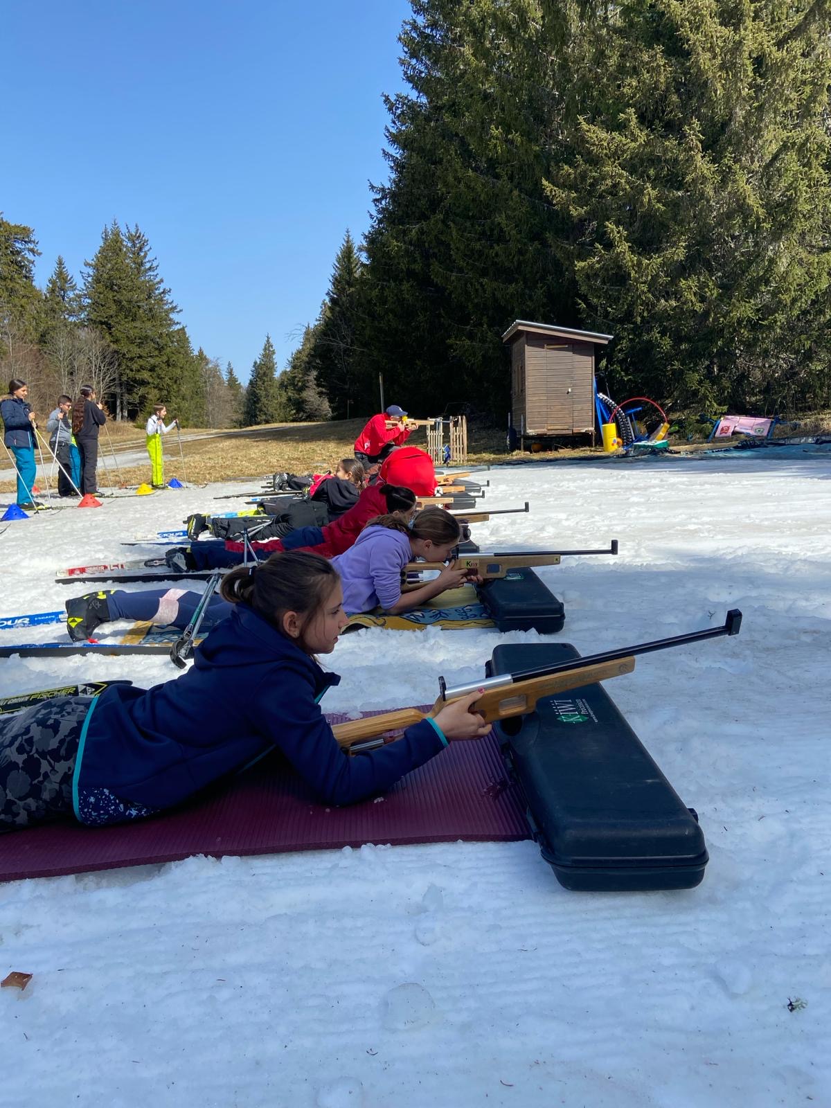 Dernière session de biathlon dans le Vercors pour les 6A, 6C, 6E et 6G ...